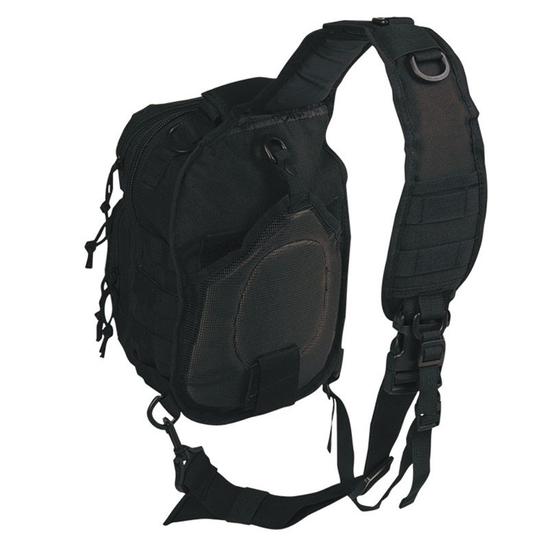 Sac Bandoulière Mil-tec One Strap 10L Noir - Pro Army Couleur Noir